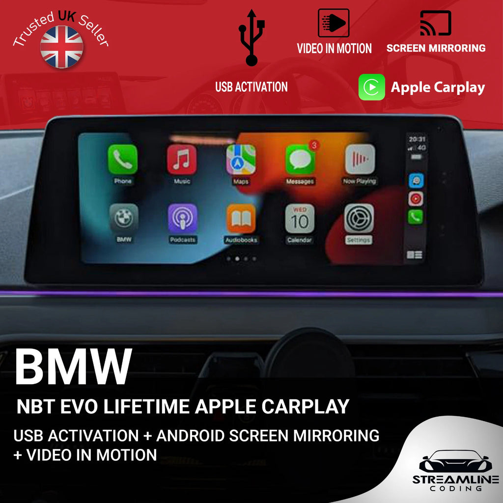 BMW Apple CarPlay Activation NBT EVO ID5 ID6 + Android Screen Mirrorin ...