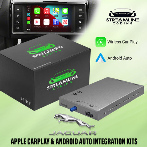 JAGUAR F PACE APPLE CARPLAY AND ANDROID AUTO INTEGRATION KITS www.streamlinecoding